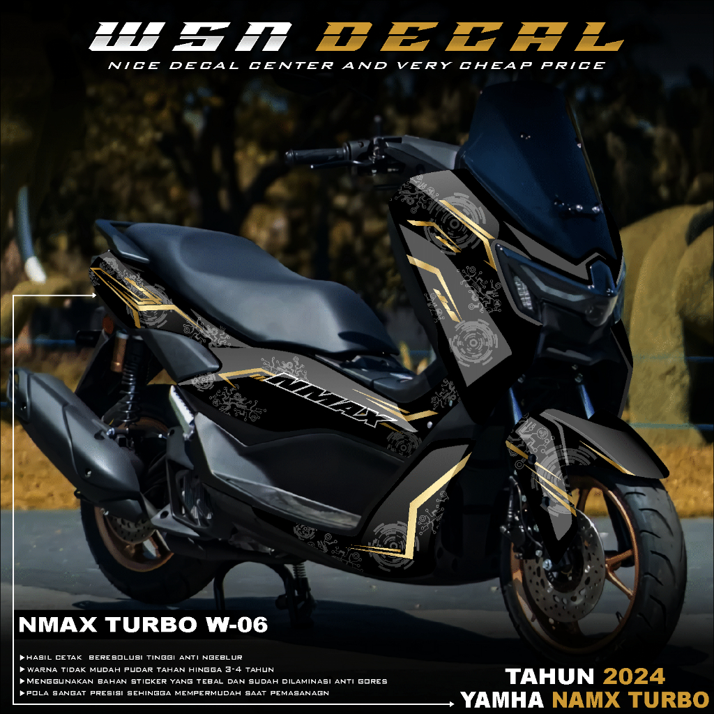 Jual (BISA COD) Decal Sticker Yamaha NMAX TURBO nmax neo - NEW 2024 ...