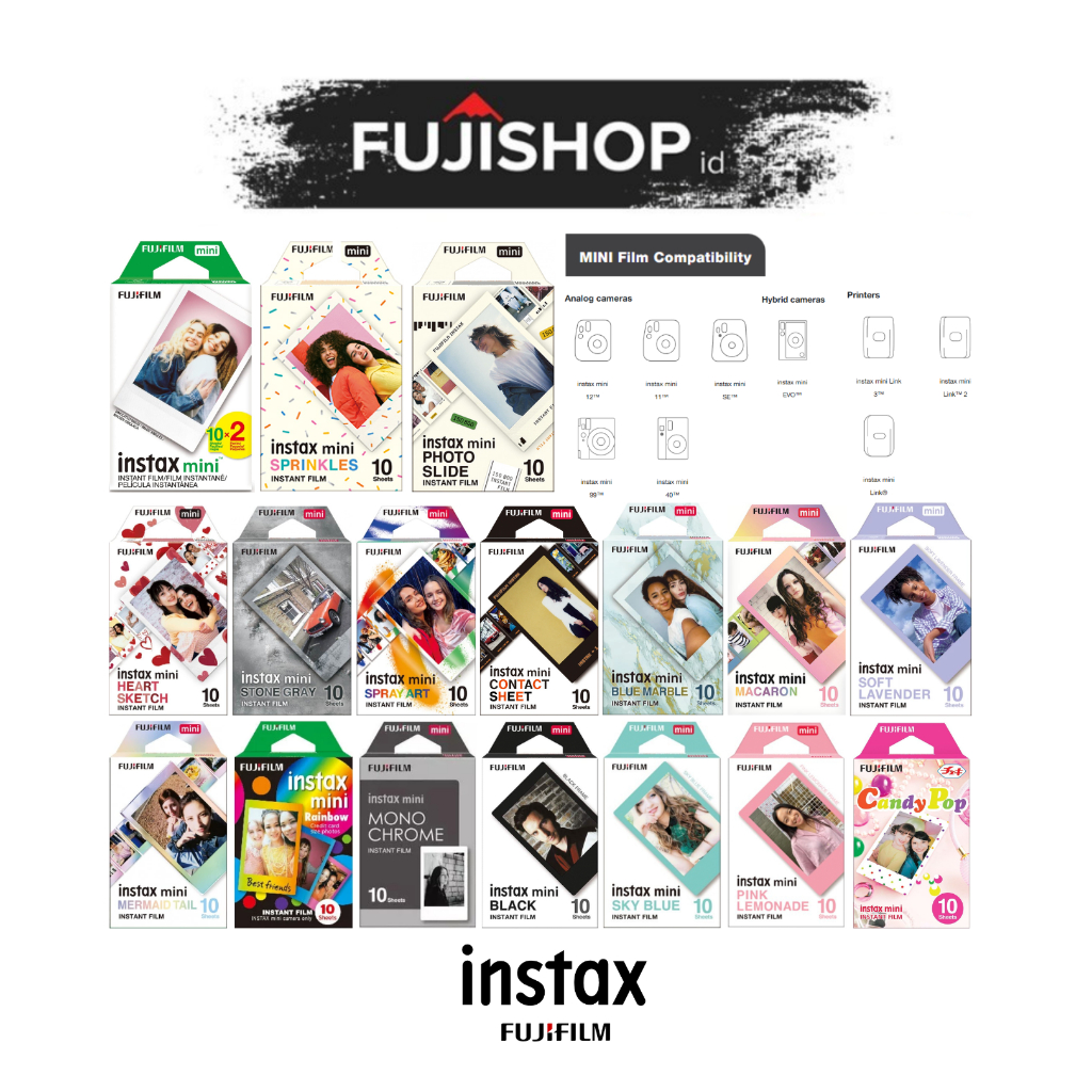 Jual Fujifilm Refill Instax Mini Film Pack / Single Pack Character ...