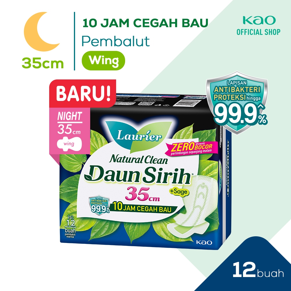 Jual Laurier Natural Clean Pembalut Wanita Daun Sirih Anti Bakteri ...