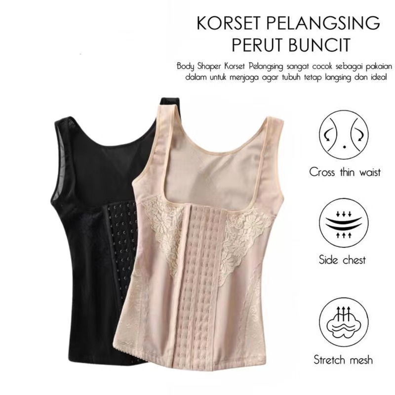 Jual KORSET PENGECIL PERUT 1101-8850 ( PENGAIT 6 BARIS) / PELANGSING ...