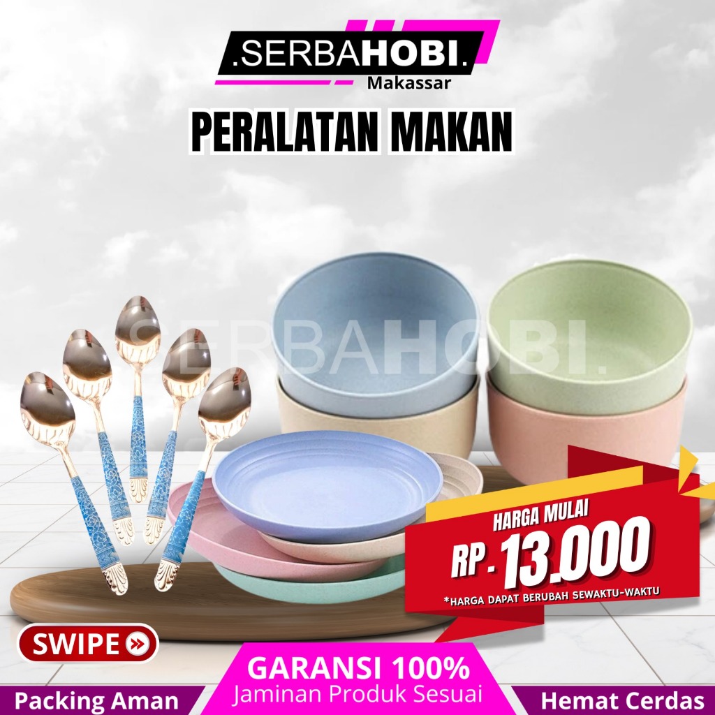 Jual Peralatan Makan Sendok / Garpu / Piring / Mangkok Plastik dan ...