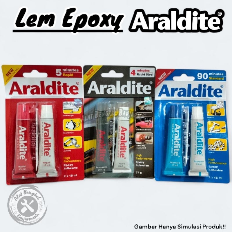 Jual LEM BESI "ARALDIT" VARIAN TYPE ||LEM EPOXY "ARALDITE" | Shopee ...