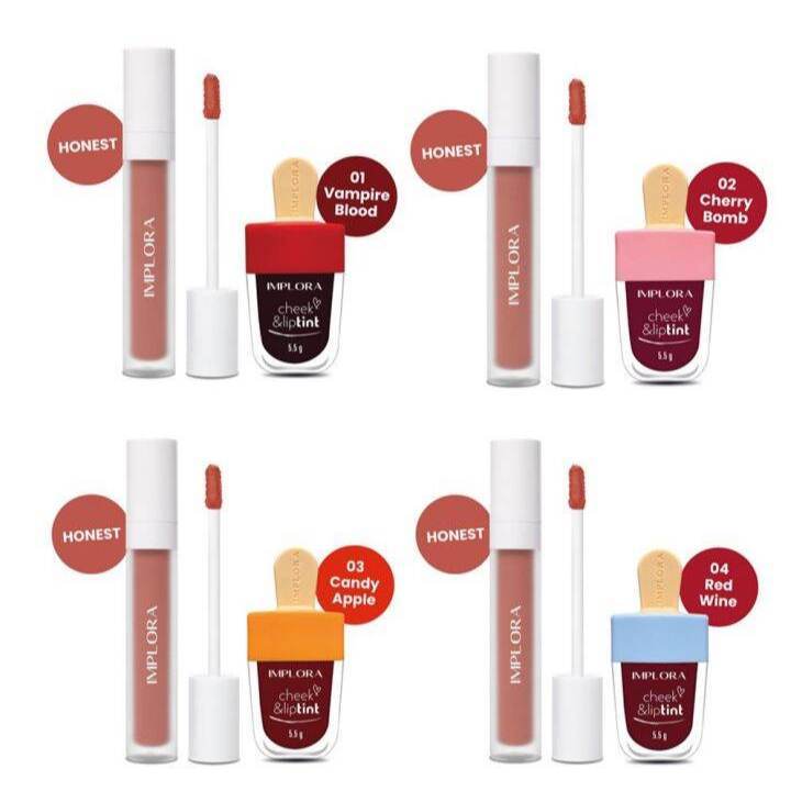 Jual IMPLORA PAKET OMBRE VIRAL( LIP VELVET+ LIP TINT) | Shopee Indonesia