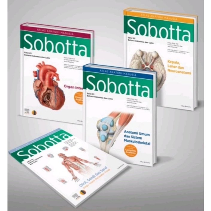 Jual Sobotta Atlas anatomi manusia Sobotta edisi 25 set original ...