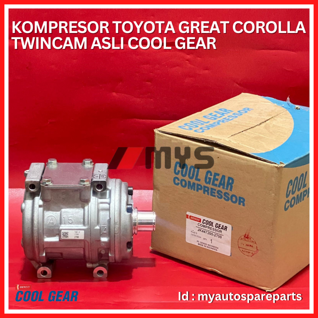 Jual COMPRESSOR AC Mobil TOYOTA Great Corolla Twincam KOMPRESOR ASLI ...