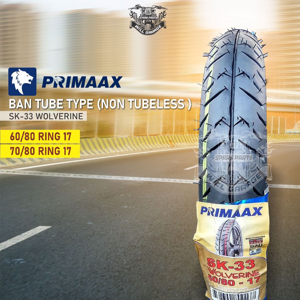 Jual BAN PRIMAAX SK-33 WOLVERINE / BAN PRIMAX / NON TUBELESS / BAN ...