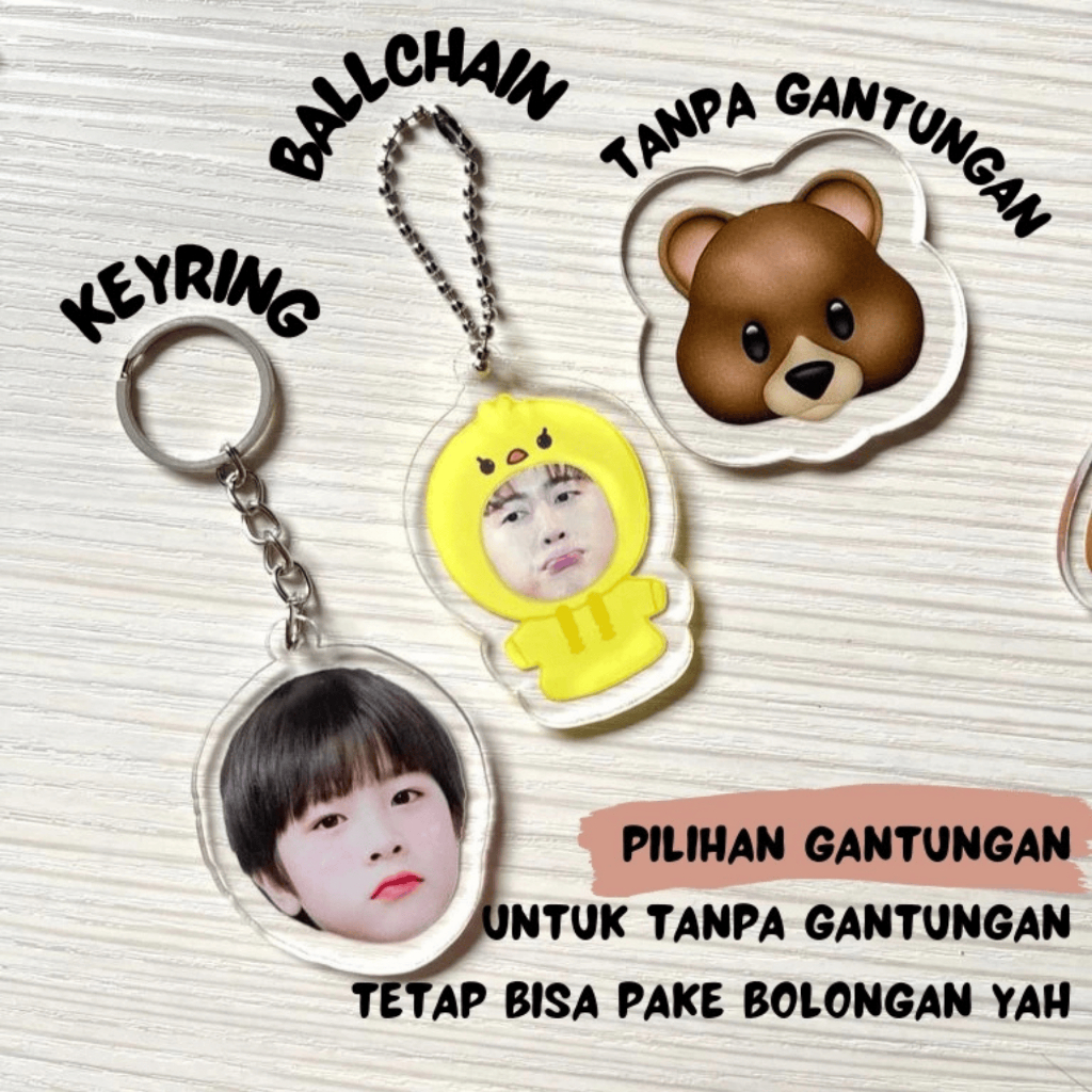 Jual Custom Keychain Carabiner Akrilik Gantungan Kunci UV PRINT ...