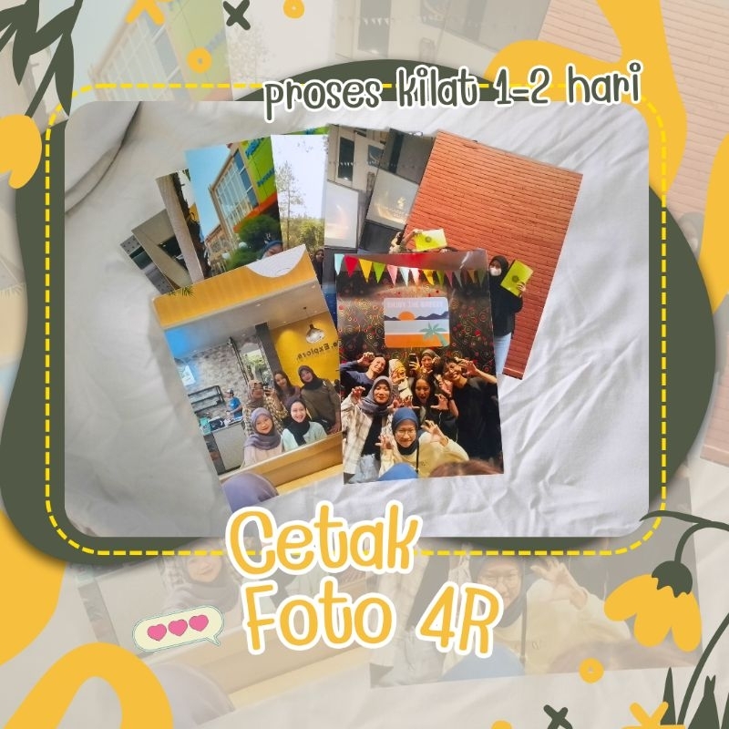 Jual CETAK FOTO 4R PROSES KILAT 1 HARI BAHAN GLOSSY | Shopee Indonesia