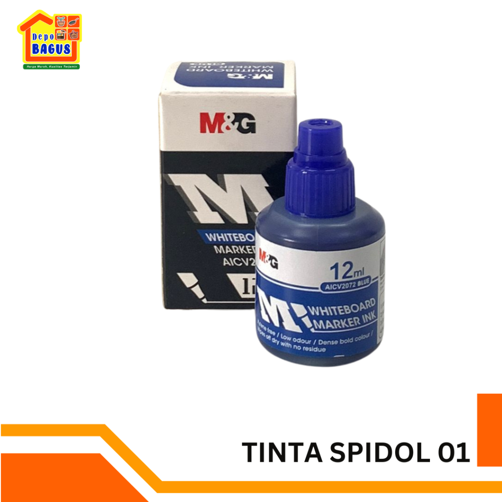 Jual Tinta Spidol Biru 12ml ,Marker INK, Whiteboard Marker Blue ...