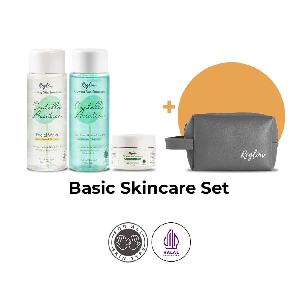 Jual Reglow Basic Skincare Set ( Facial Wash, Toner dan Rejuvenating ...
