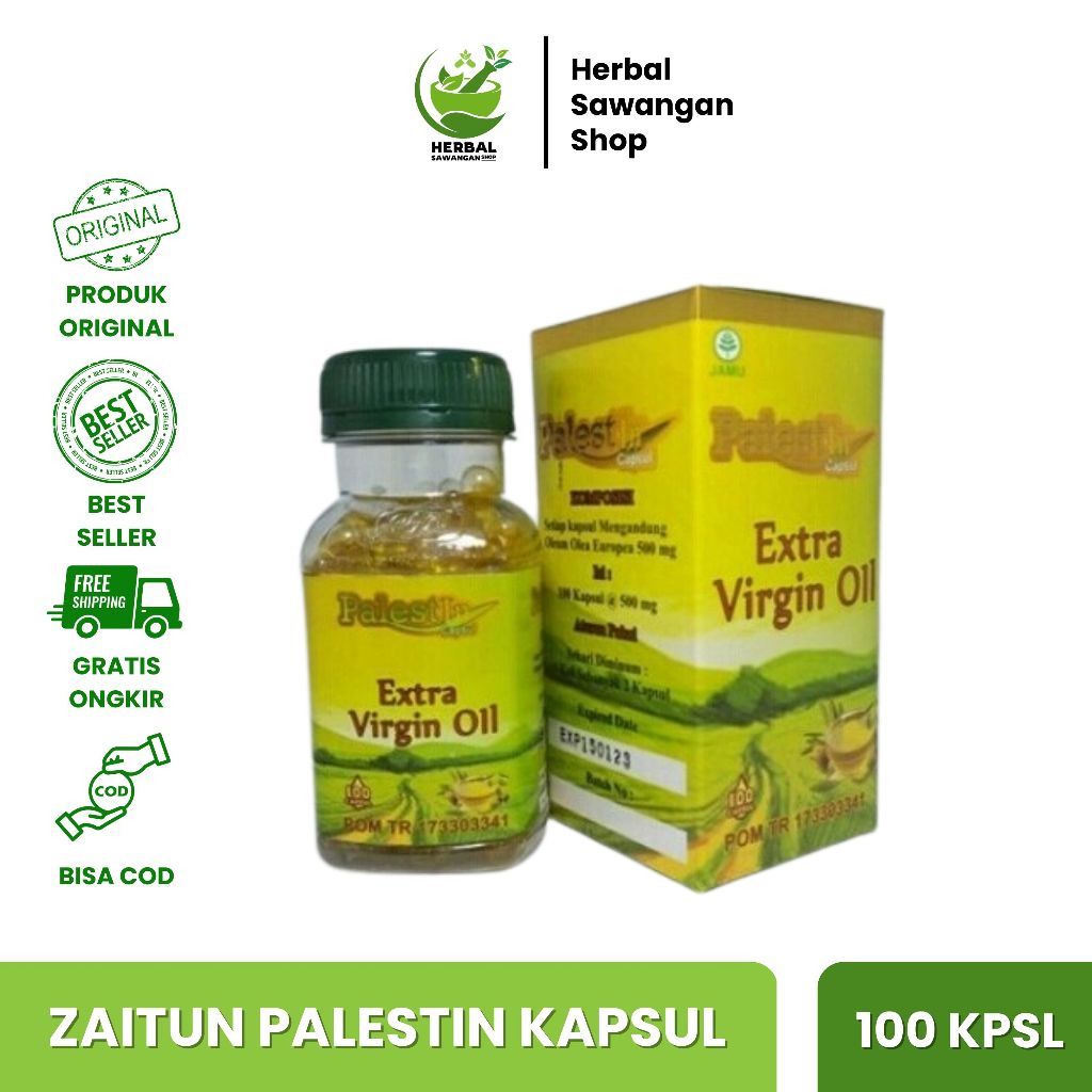 Jual Zaitun Palestin 100 Kapsul Minyak Extra Virgin Syifa Herbal ...