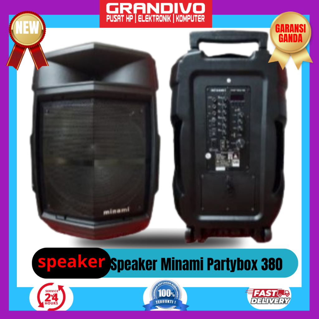 Jual NEW Speaker Minami Partybox 380 Garansi Resmi - GRANDIVO | Shopee ...