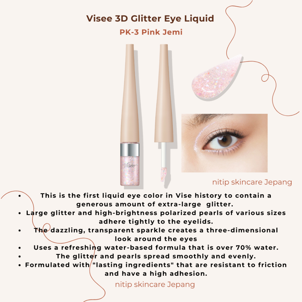 Jual PO jepang -- Visee 3D Glitter Eye Liquid | Shopee Indonesia