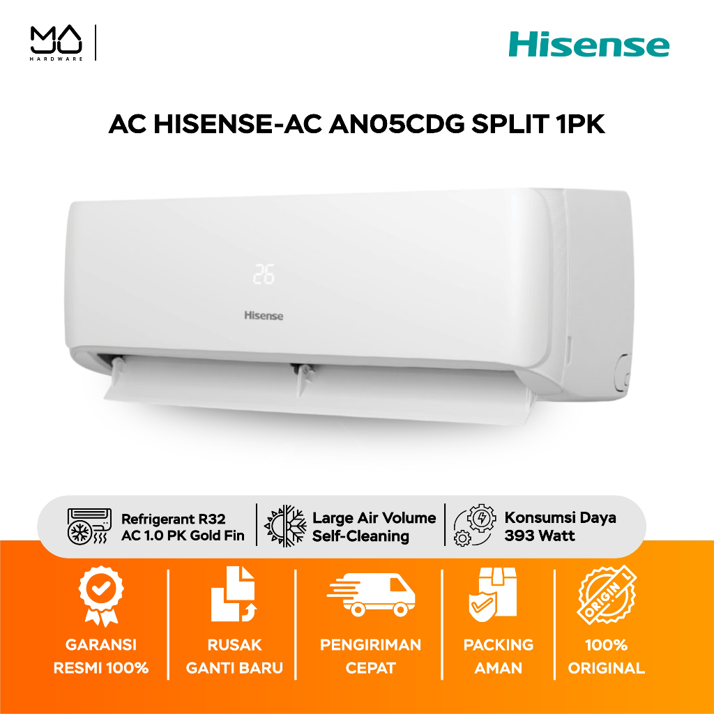 Jual Hisense AC - AN09CDG Air Conditioner 1 PK Standard (Indoor+Outdoor ...