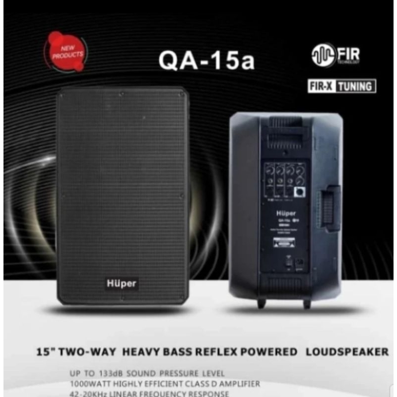 Jual Speaker aktif Huper QA15A Original produk Huper QA 15A ( 2 unit ...