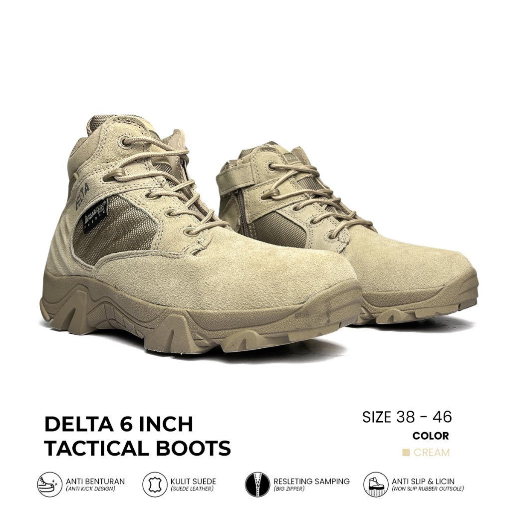 Jual Sepatu Delta 6 Inci Tactical Army Boots | Shopee Indonesia