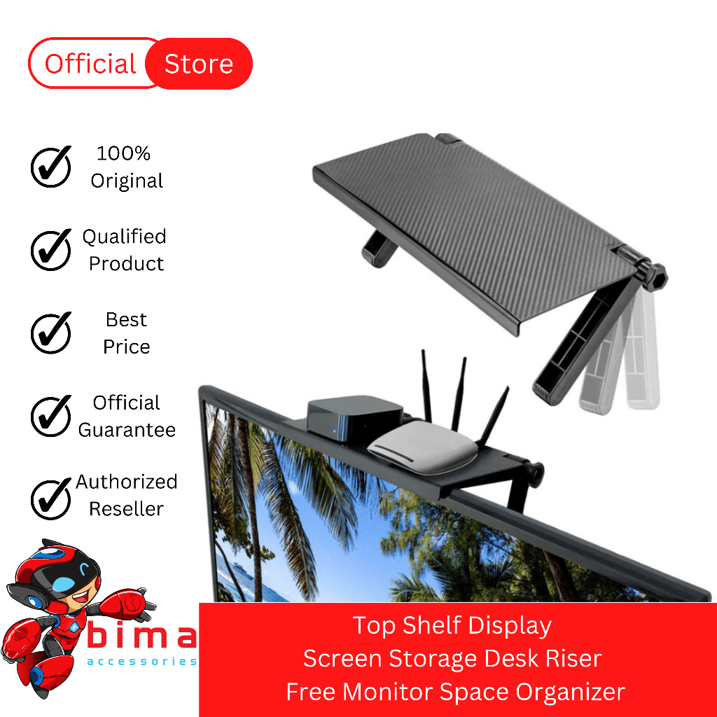 Jual Rak Monitor TV Komputer Tempat Tatakan Atas Layar Remote Modem Set ...