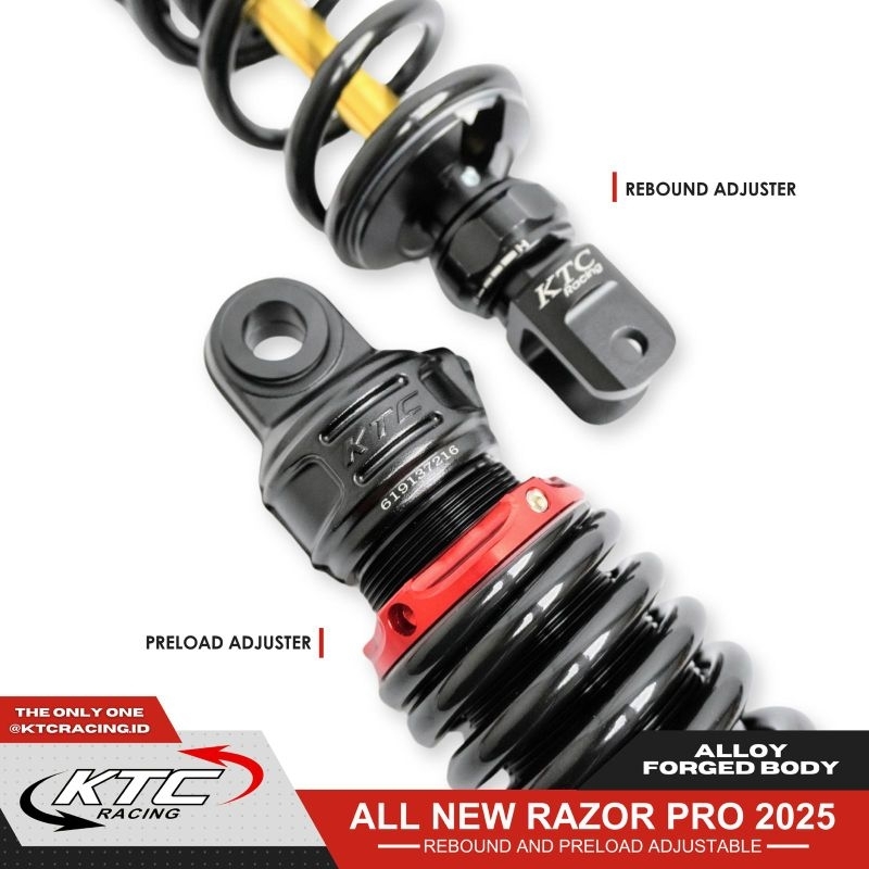 Jual SHOCK KTC RAZOR PRO KLIK NEW MODEL 2025 dan non klik 300mm 325mm ...