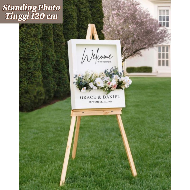 Jual Standing photo / Standing kayu / Standing photo wedding | Shopee ...