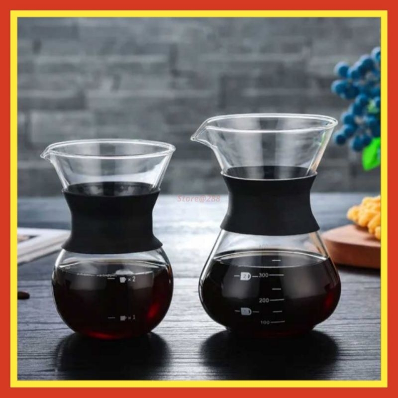 Jual Cups Coffee Server Chemex Drip Pour Over Borosilicate Glass ...