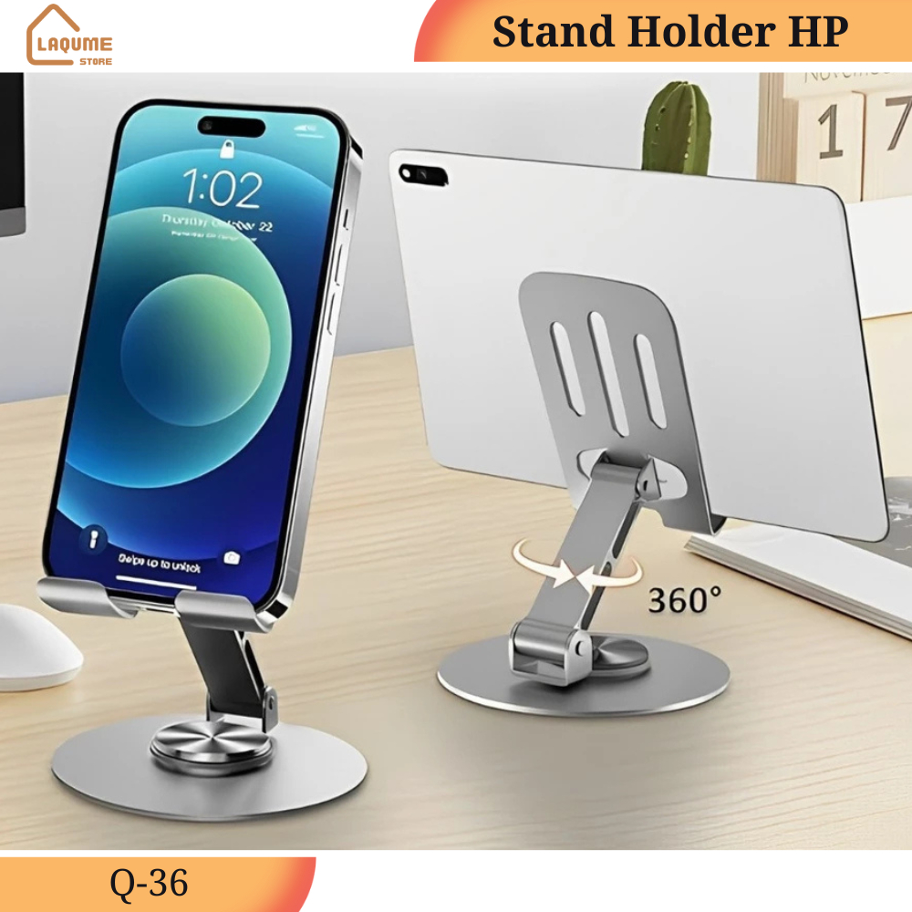 Jual Stand Holder HP Metal Rotasi 360 Dudukan Ponsel Besi Phone Stand ...