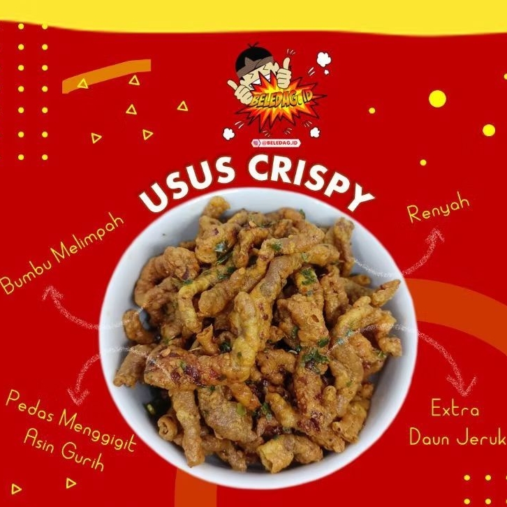 Jual BELEDAGID Usus Ayam crispy kemasan 55gr | Shopee Indonesia