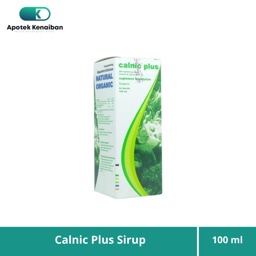Jual CALNIC PLUS SIRUP 100 ML / VITAMIN D + KALSIUM UNTUK ANAK | Shopee ...