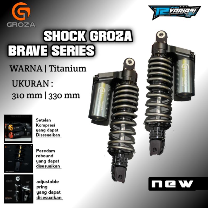 Jual SHOCKBREAKER GROZA BRAVE SERIES TRIPLE CLICK MATIC | Shopee Indonesia