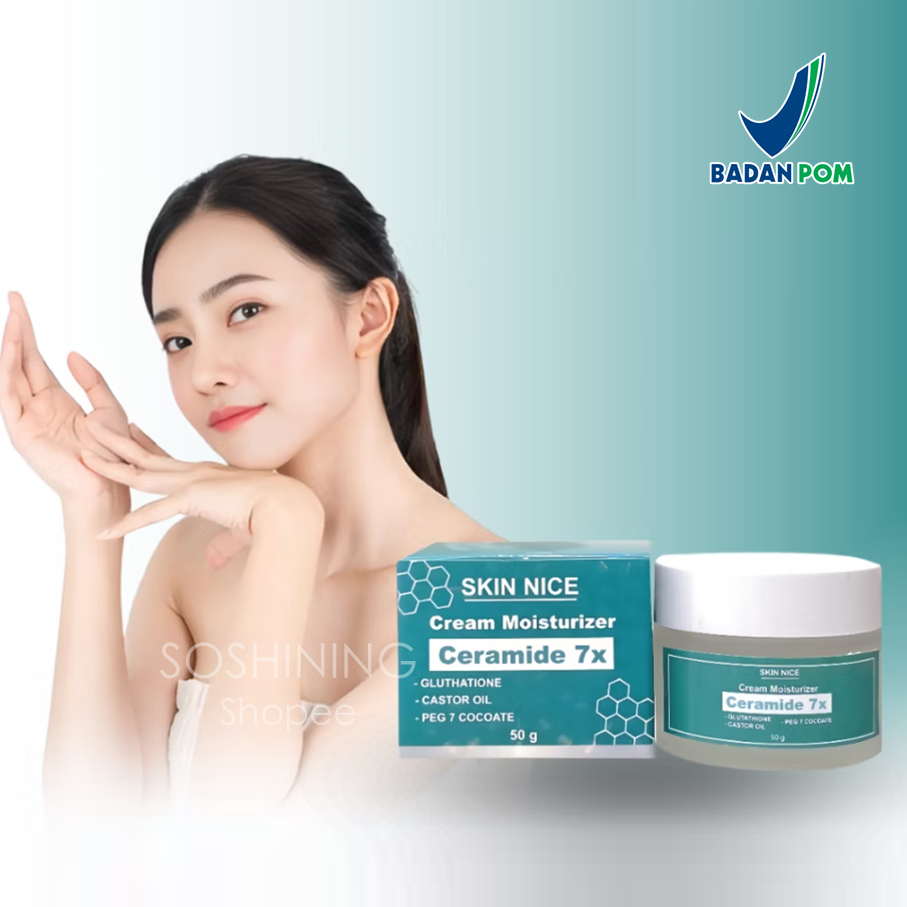 Jual Skin Nice Cream Moisturizer 50g dan 30g Ceramide 7X Halal BPOM ...