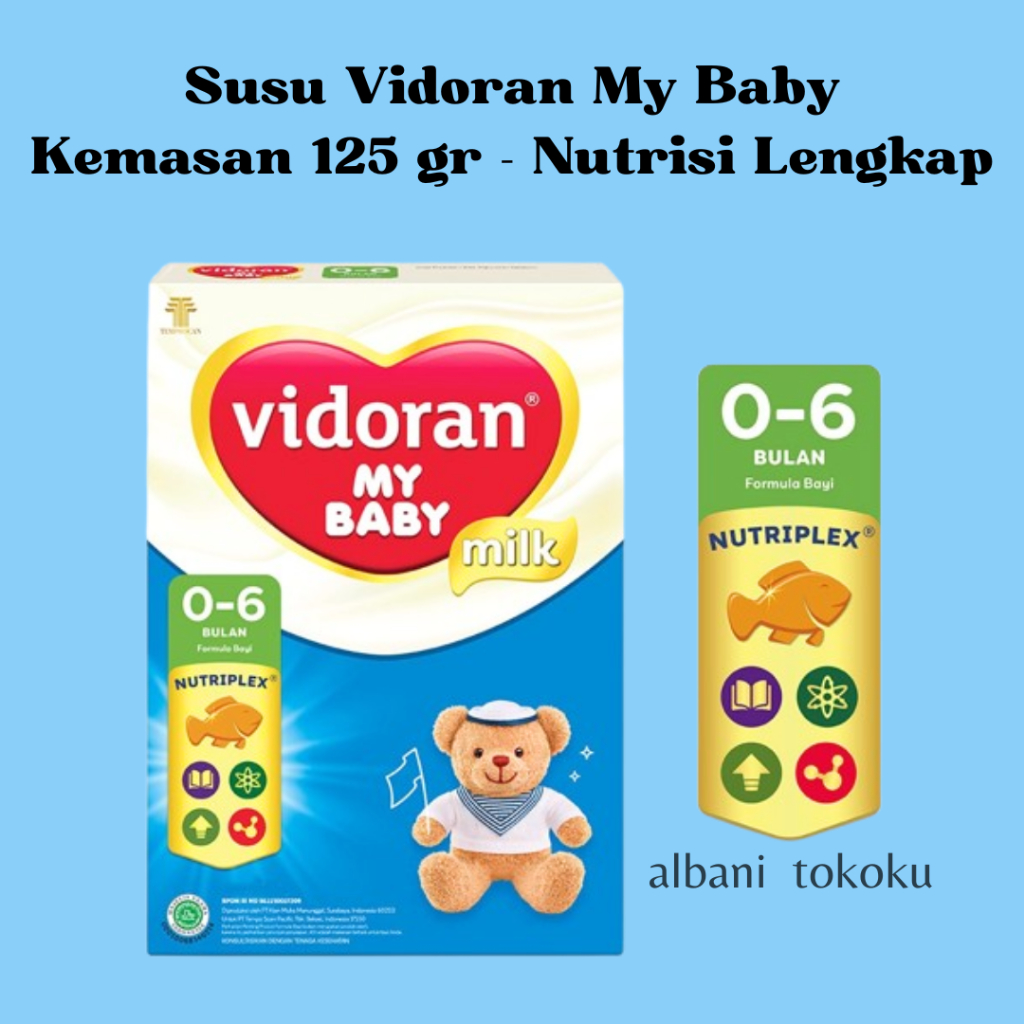 Jual Vidoran My Baby Kemasan Ekonomis 125 gr - Susu Formula Untuk Bayi ...