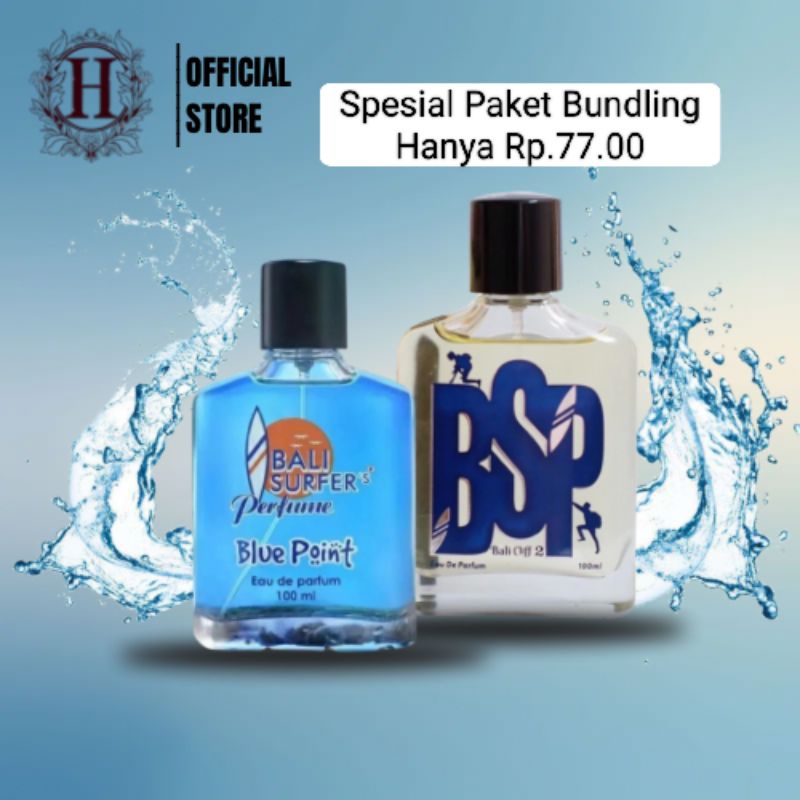 Jual Spesial Paket Bundling Bali Surfers Perfume Blue Point For Him x ...
