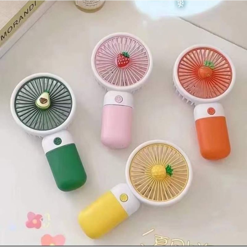 Jual KIPAS ANGIN GENGGAM SANRIO BUAH DAN BUNGA KIPAS ANGIN PORTABLE ...
