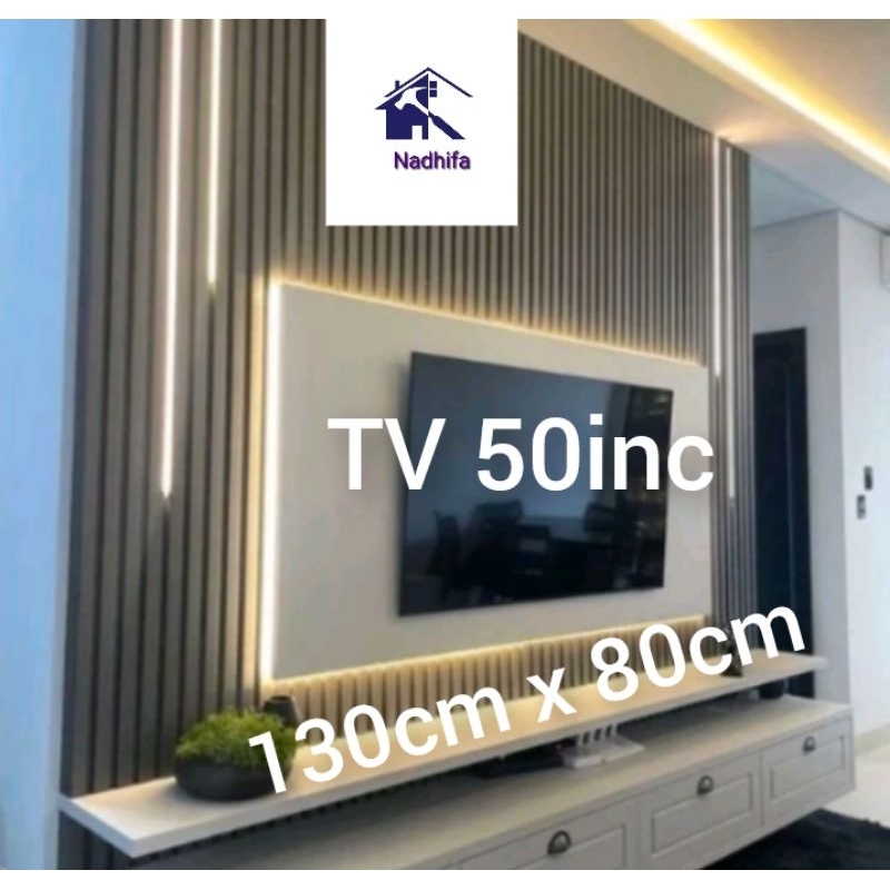 Jual Backdrop Tv lampu LED 50inc | Shopee Indonesia