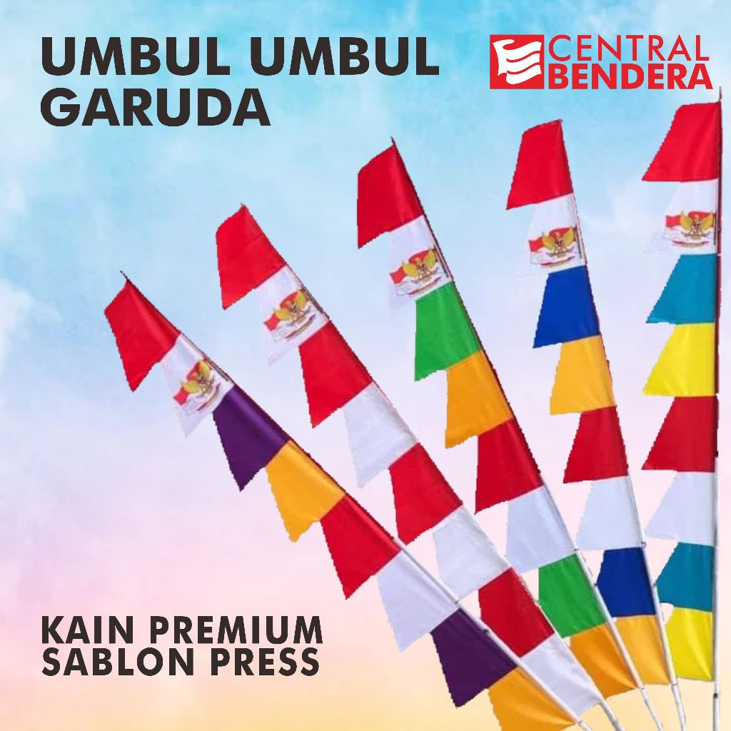 Jual (20PCS) BENDERA UMBUL UMBUL GARUDA | Shopee Indonesia