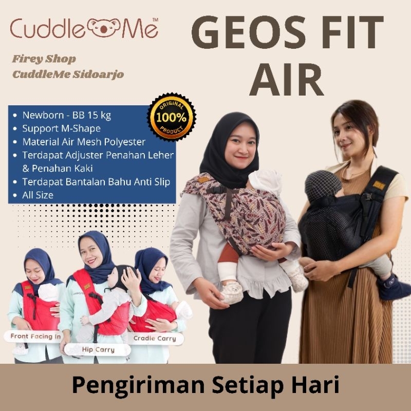 Jual Cuddleme GEOSFIT AIR Gendongan bayi anak gendongan geos fit M ...