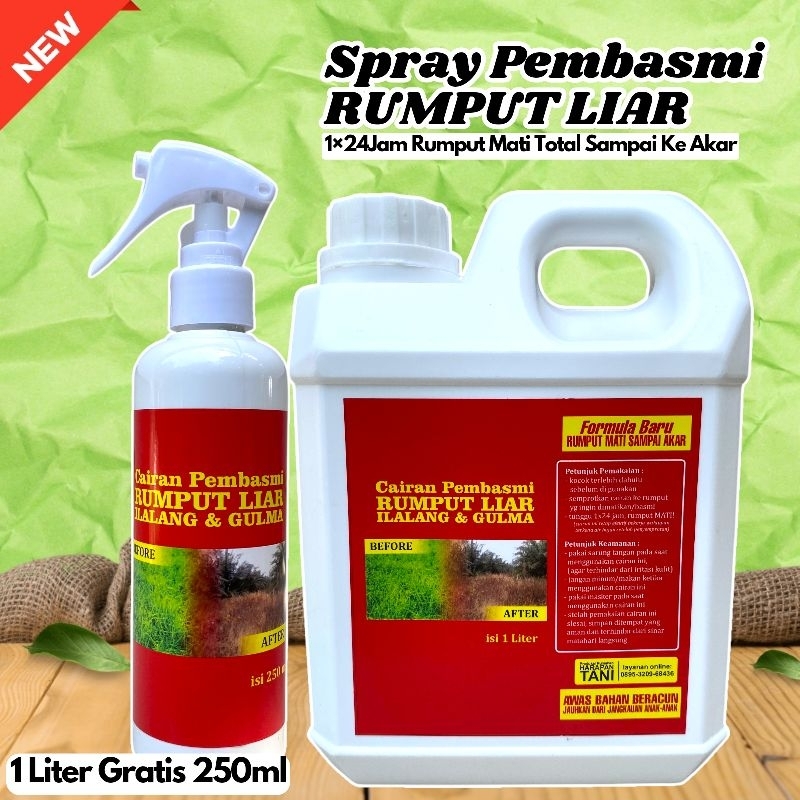Jual Spray PEMBASMI RUMPUT LIAR | RUMPUT ILALANG | RUMPUT GULMA | 100% ...