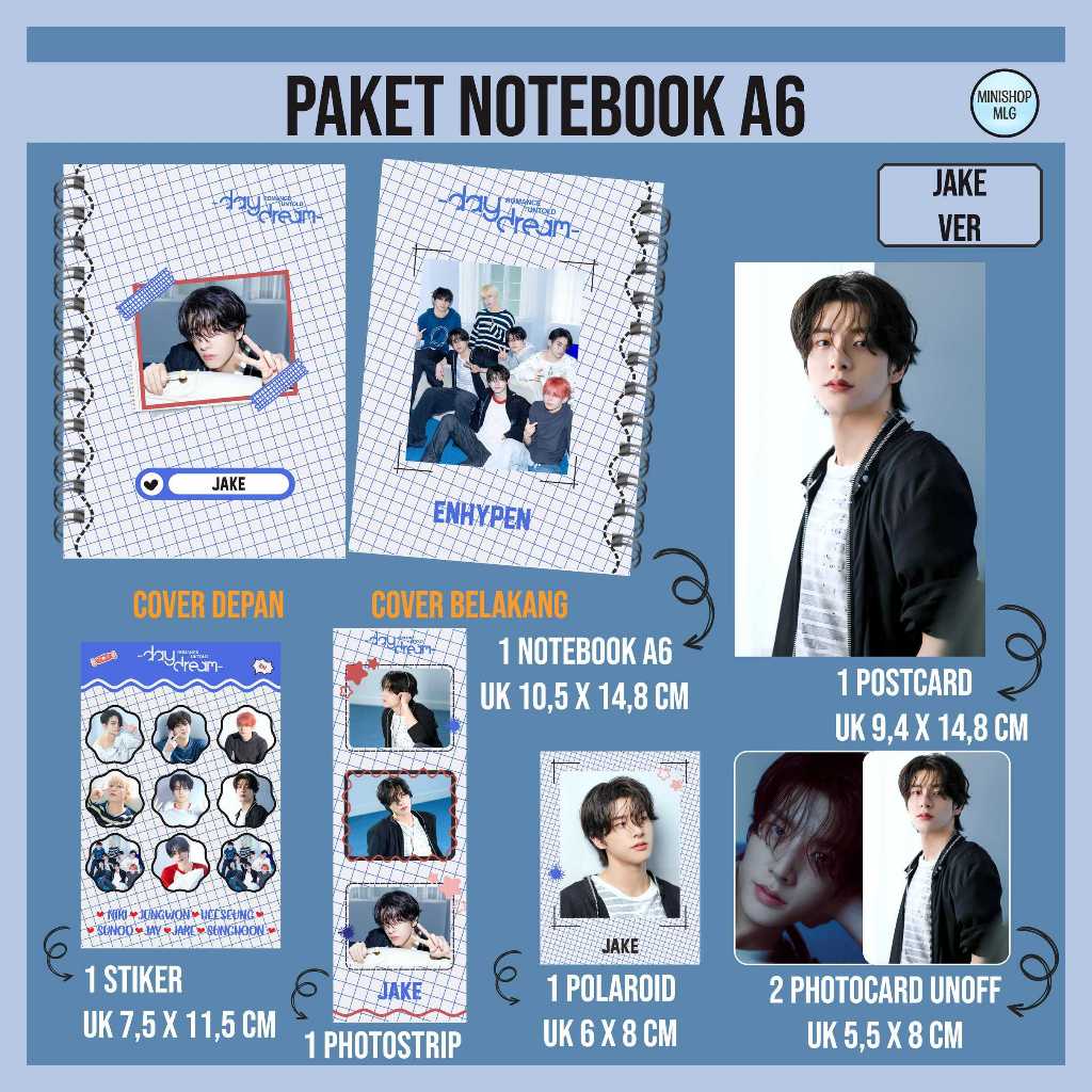 Jual PAKET HEMAT NOTEBOOK ENHYPEN DAY DREAM UNOFFICIAL - FANKIT ...