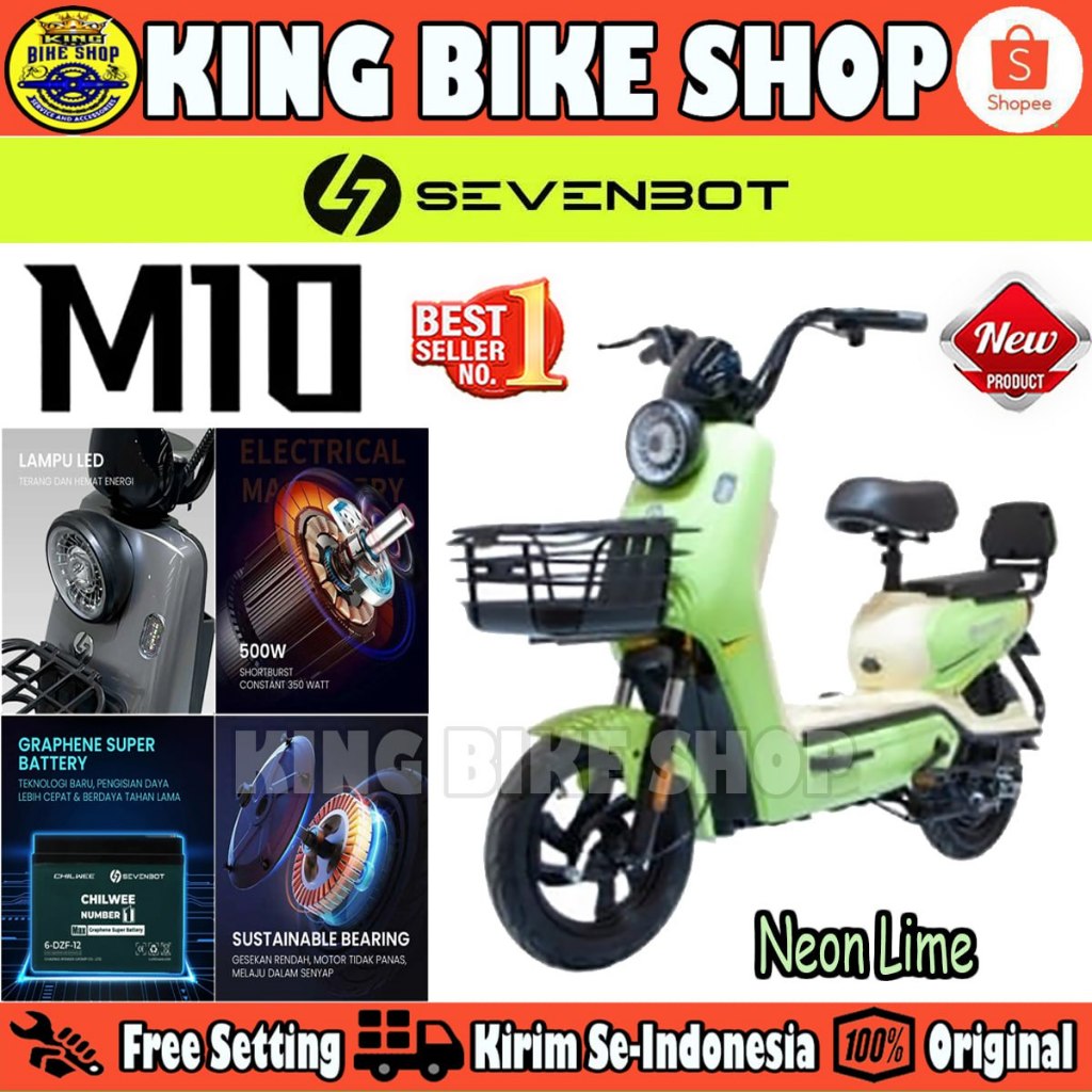 Jual Sepeda Listrik SEVENBOT M10 M 10 500 Watt Electric Bike | Shopee Indonesia