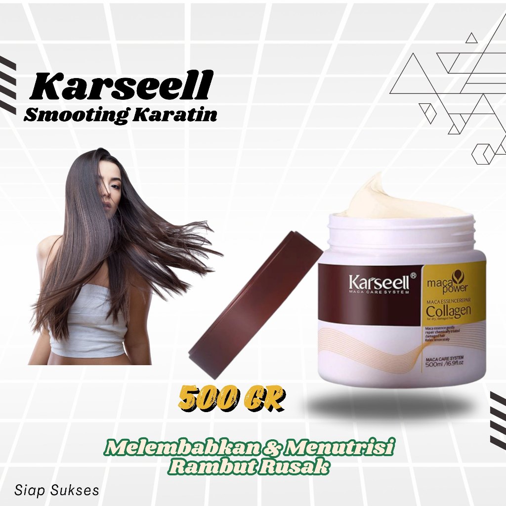 Jual KARSEELL Collagen Hair Mask Keratin Treatment KARSEL Masker Rambut ...