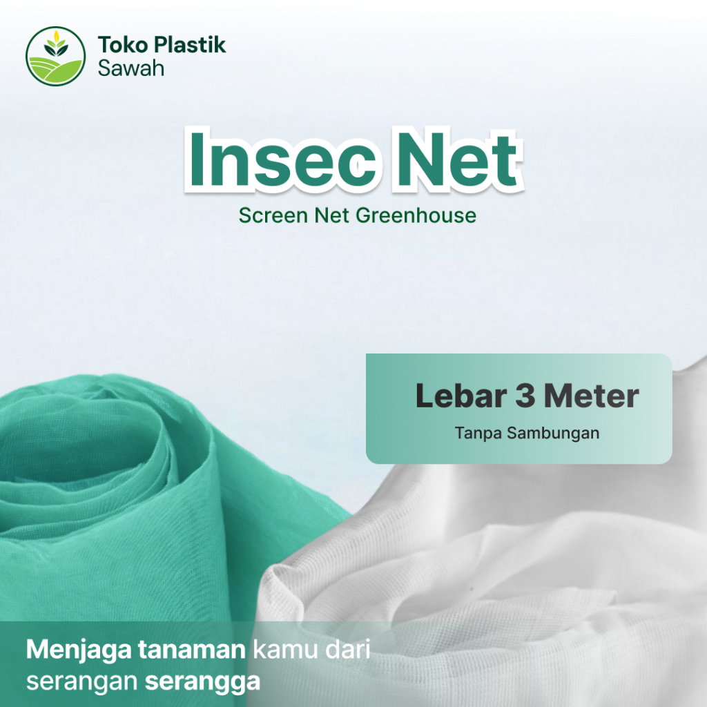 Jual INSECT NET / KASA / ANTI SERANGGA GREENHOUSE Lebar 3 meter TANPA ...