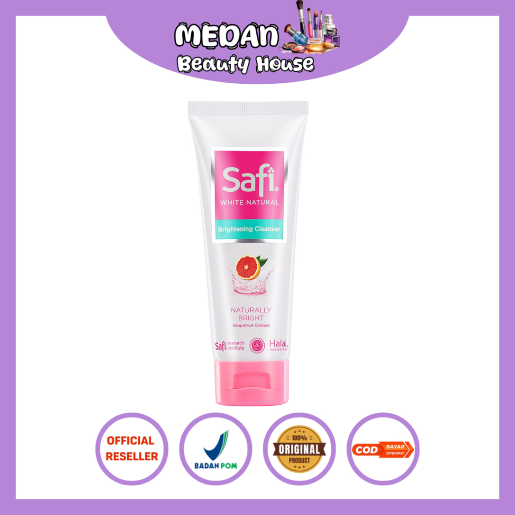 Jual (SABUN WAJAH) SAFI White Natural Brightening Cleanser Strawberry ...