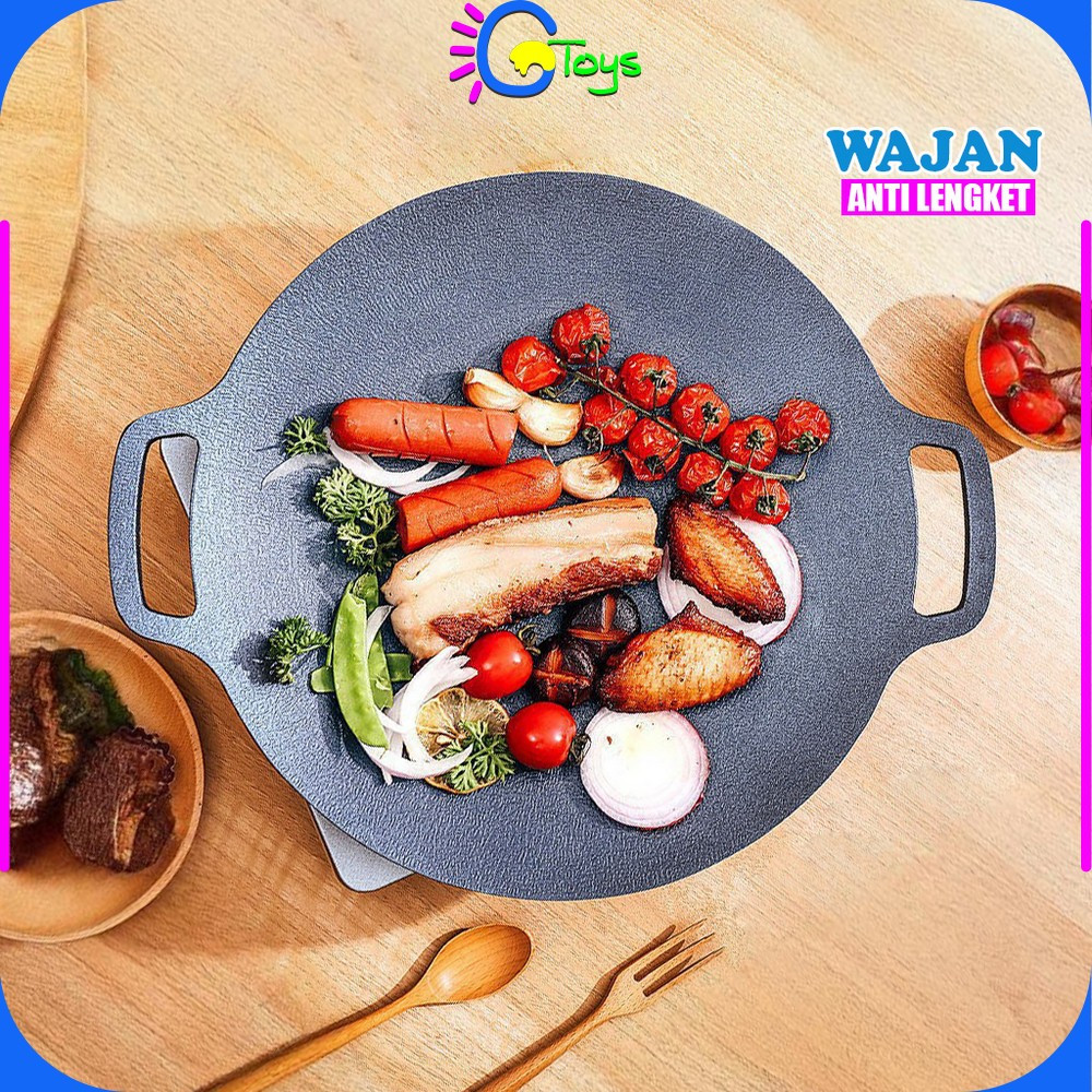 Jual CR-C1211 Wajan Panggangan Grill Pan 34 CM Anti Lengket Alat ...