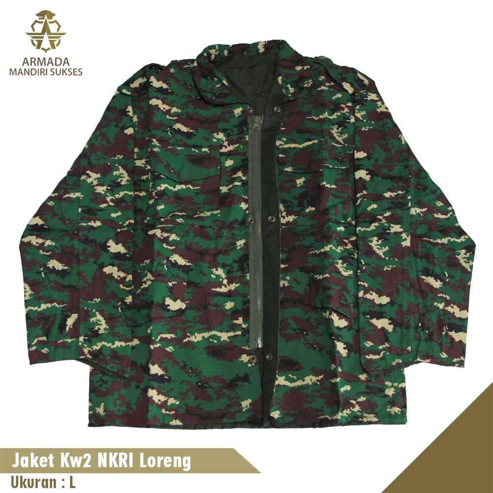Jual Jaket Loreng NKRI Bahan Riptop - Jaket TNI Loreng | Shopee Indonesia