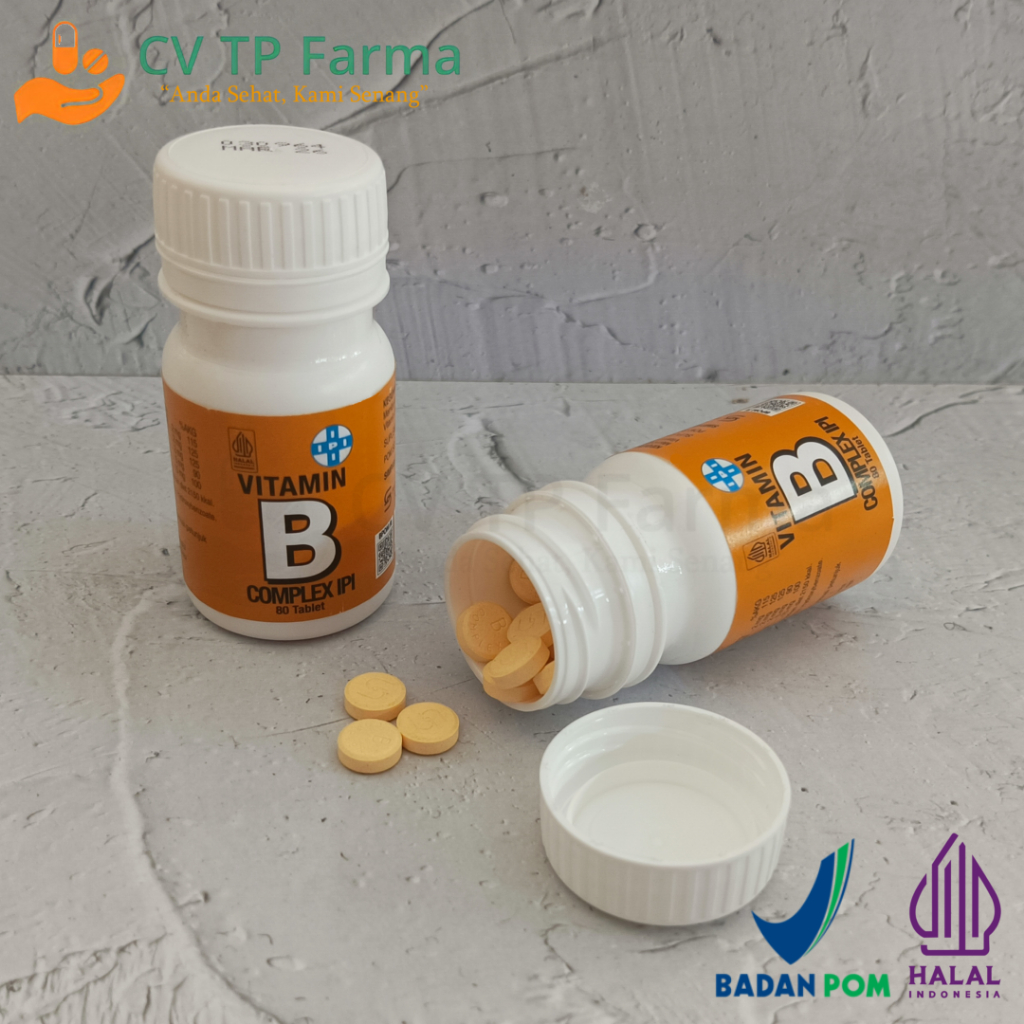 Jual VITAMIN B COMPLEX IPI 50 MG BOTOL 80 TABLET | SUPLEMEN KESEHATAN ...
