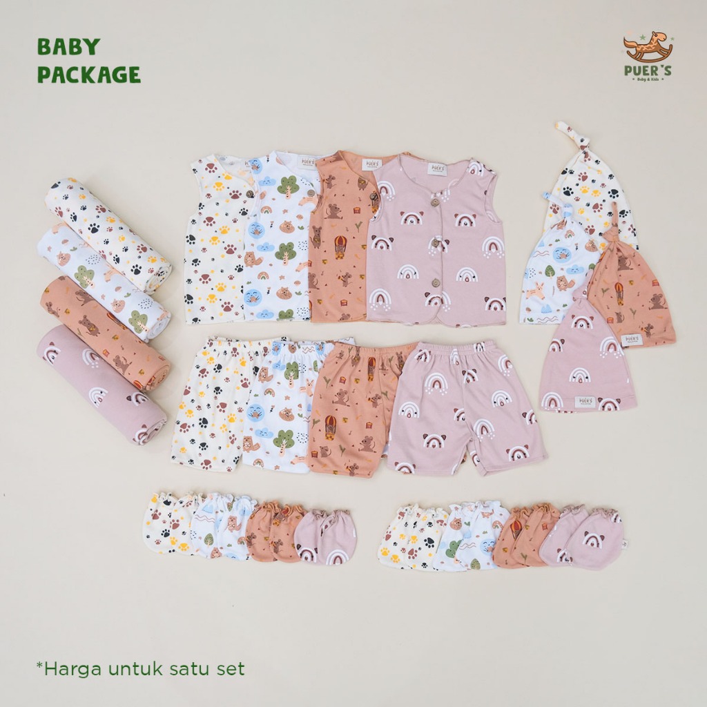 Jual Puer's Paket Newborn Baby Package Bedong Paket Setelan Bayi ...