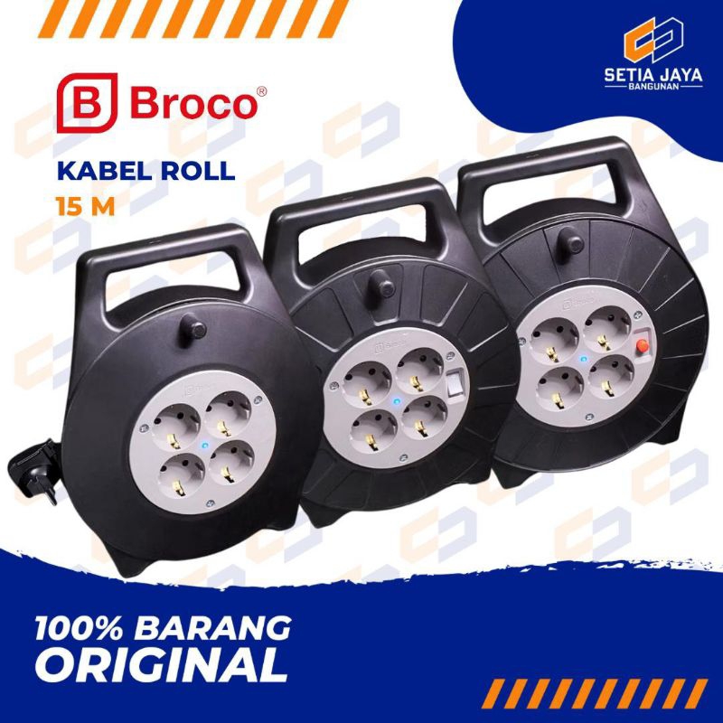 Jual Kabel Roll Broco 15 Meter / M 15711 / 15721 / 15731 -15 Premium ...
