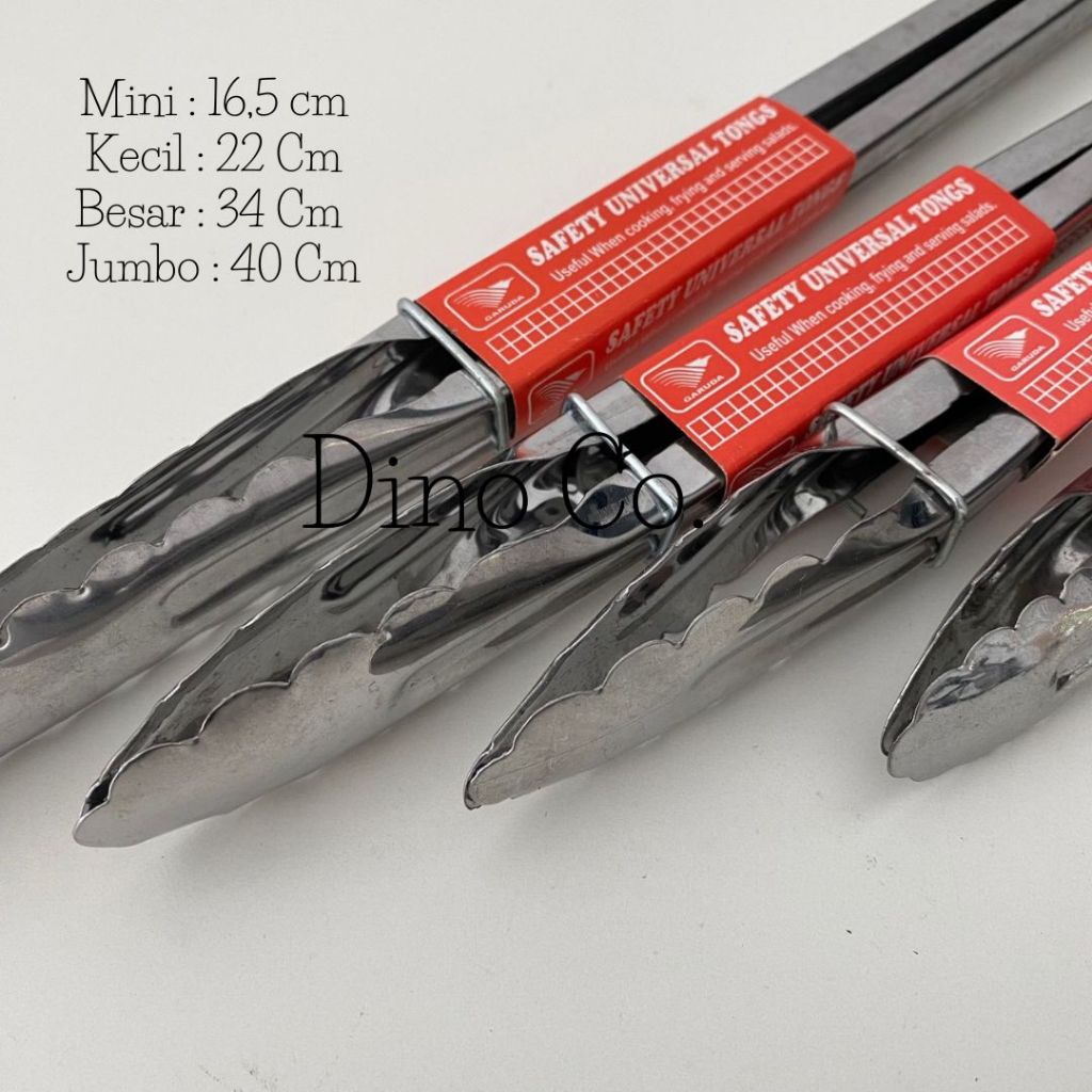 Jual JAPIT DAUN/ALAT AMBIL GORENGAN/SPATULA STENLIS/jepit stainless ...