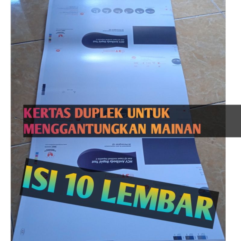 Jual kertas duplek untuk menggantungkan hadiahan ukuran P_80cm L_40cm ...
