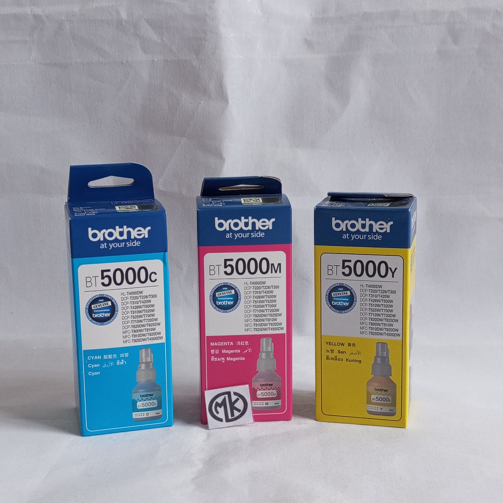 Jual Tinta Brother BT5000 CMY for Printer Brother DCP-T300W/DCP-T510W ...