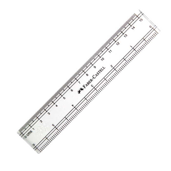 Jual Faber-Castell Ruler Scale 15 cm Penggaris Plastik 15cm | Shopee ...